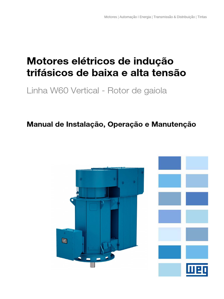 WEG Motores de Inducao Trifasico Linha w60 Vertical 15610397 Manual ...