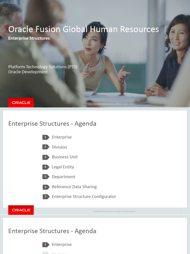 Oracle Fusion Global Human Resources Enterprise Structures | PDF | Business | Accounts Payable