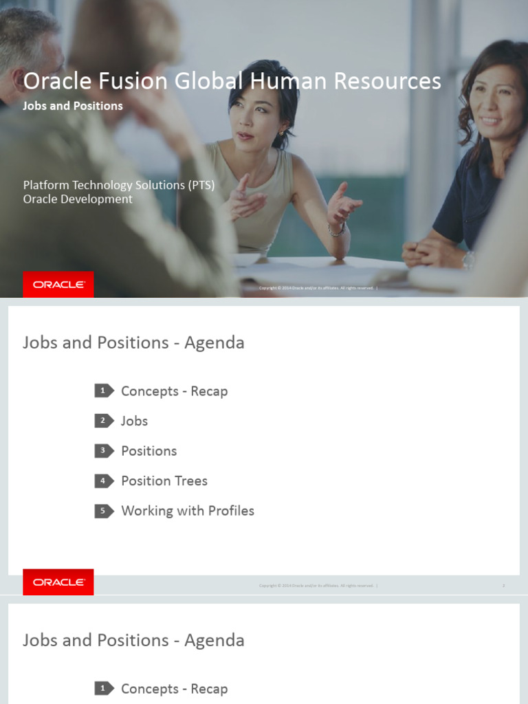 Oracle Fusion Global Human Resources Jobs & Positions | PDF | All ...