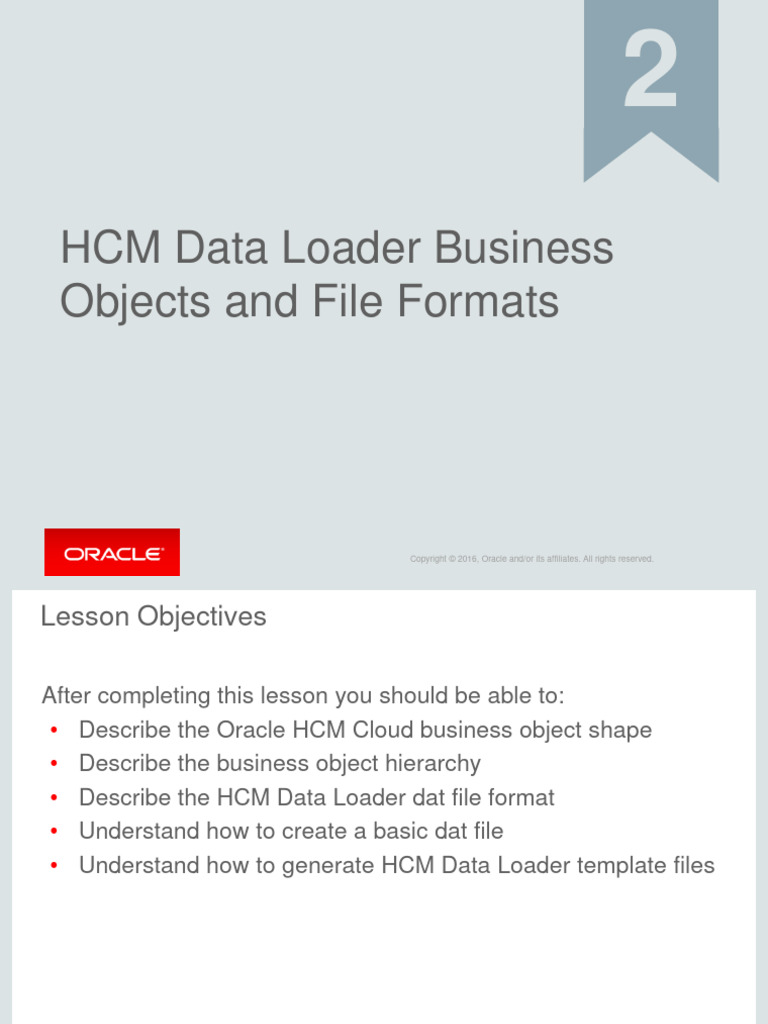Oracle HCM Cloud HCM Data Loader Business Objects and File Formats ...