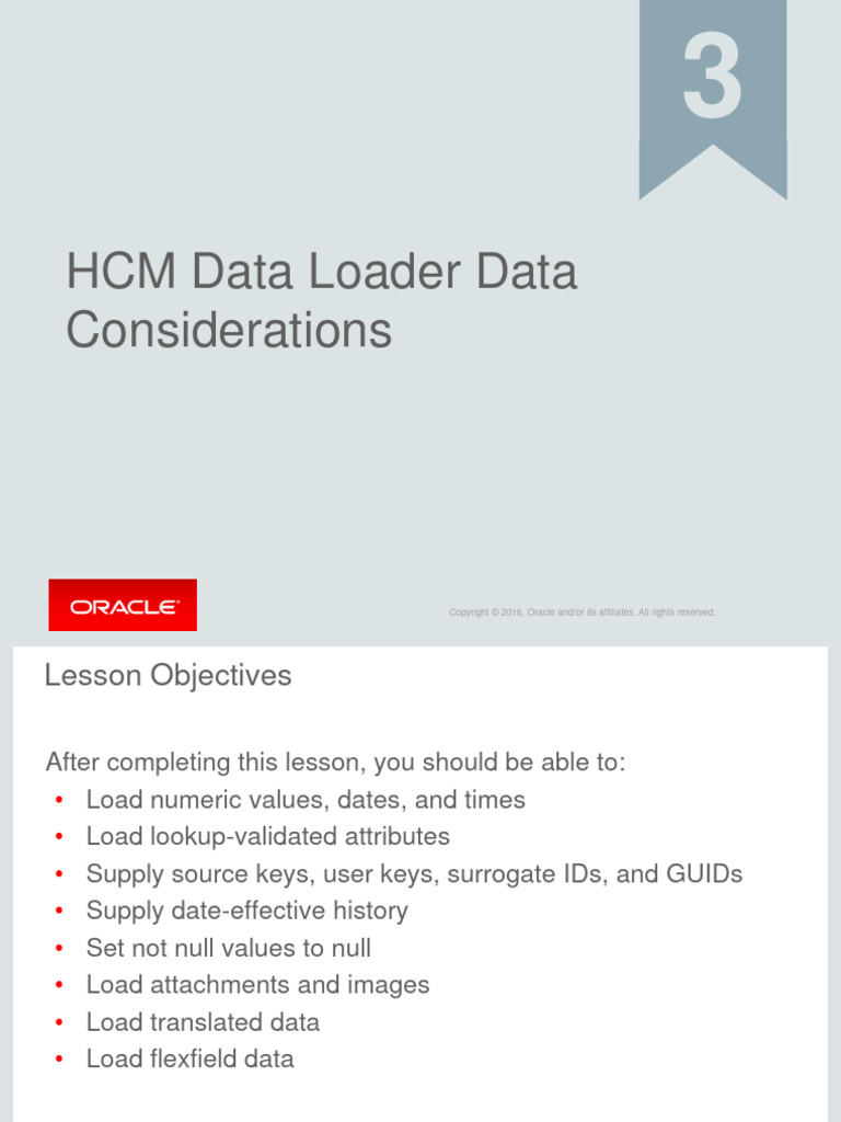 Oracle HCM Cloud HCM Data Loader Considerations | PDF | Computer File ...