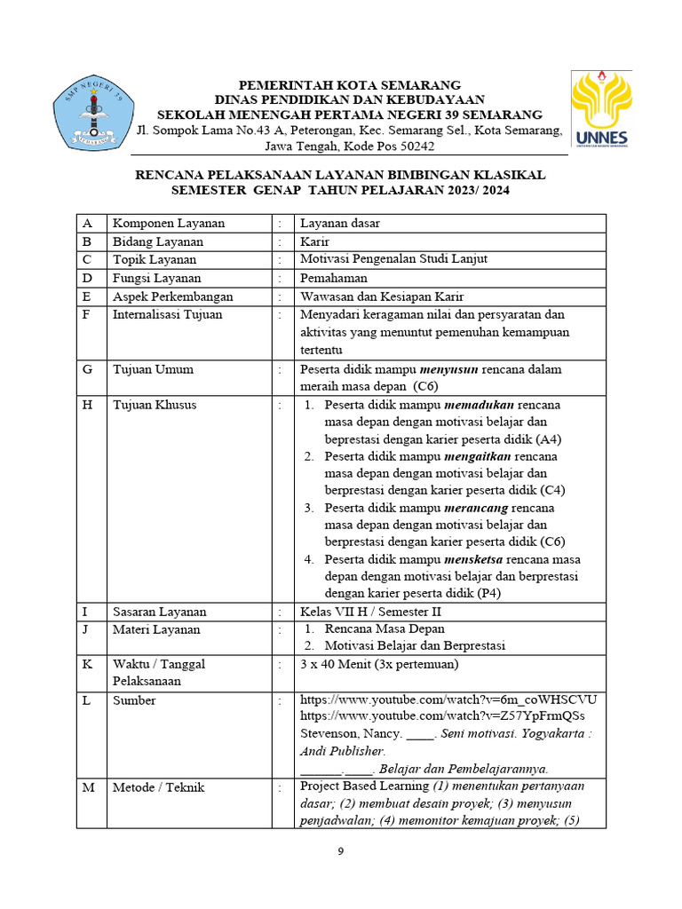 RPL KLASIKAL - Perencanaan Masa Depan | PDF