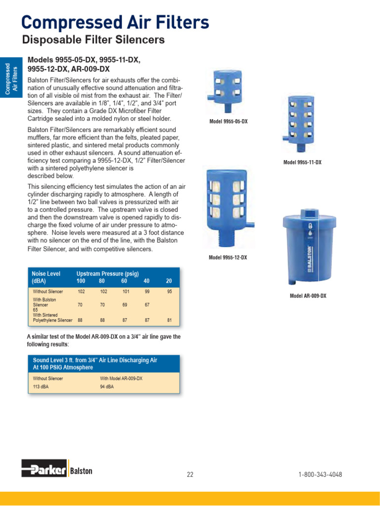 Balston Compressed Air Filter Accessories | PDF