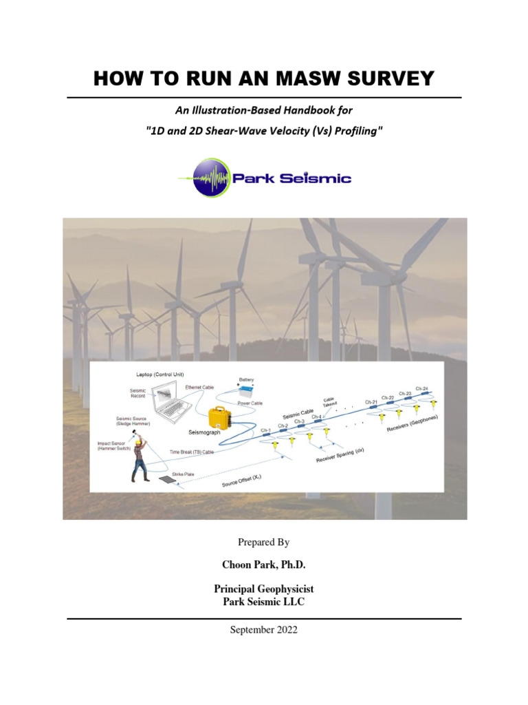 MASW Survey Handbook - Sept-2022 | PDF | Seismology | Applied And Interdisciplinary Physics