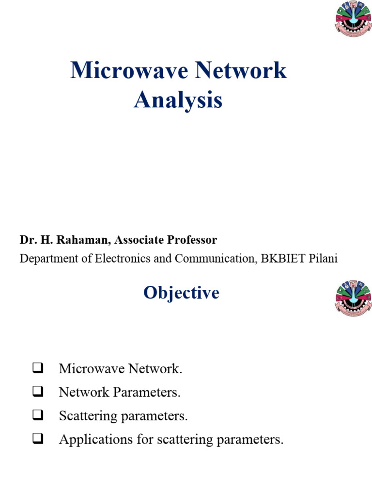 Lecture 5-1 | PDF | Transmission Line | Microwave