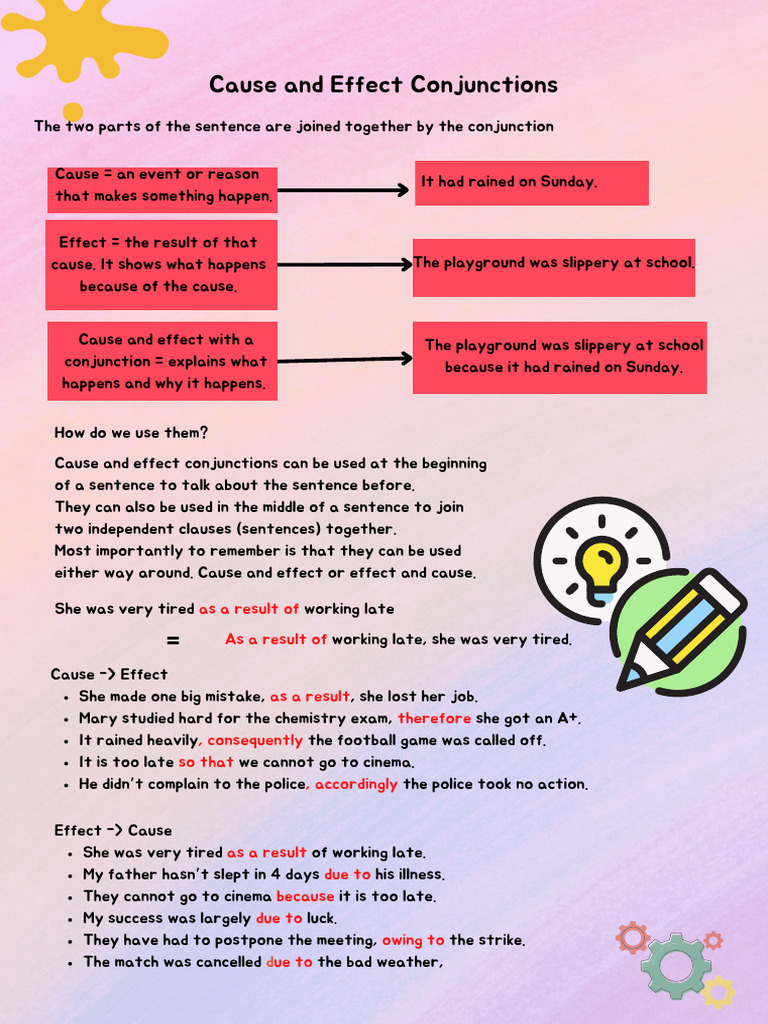 Connectors Showing Cause and Effect - 20240423 - 081000 - 0000 | PDF ...