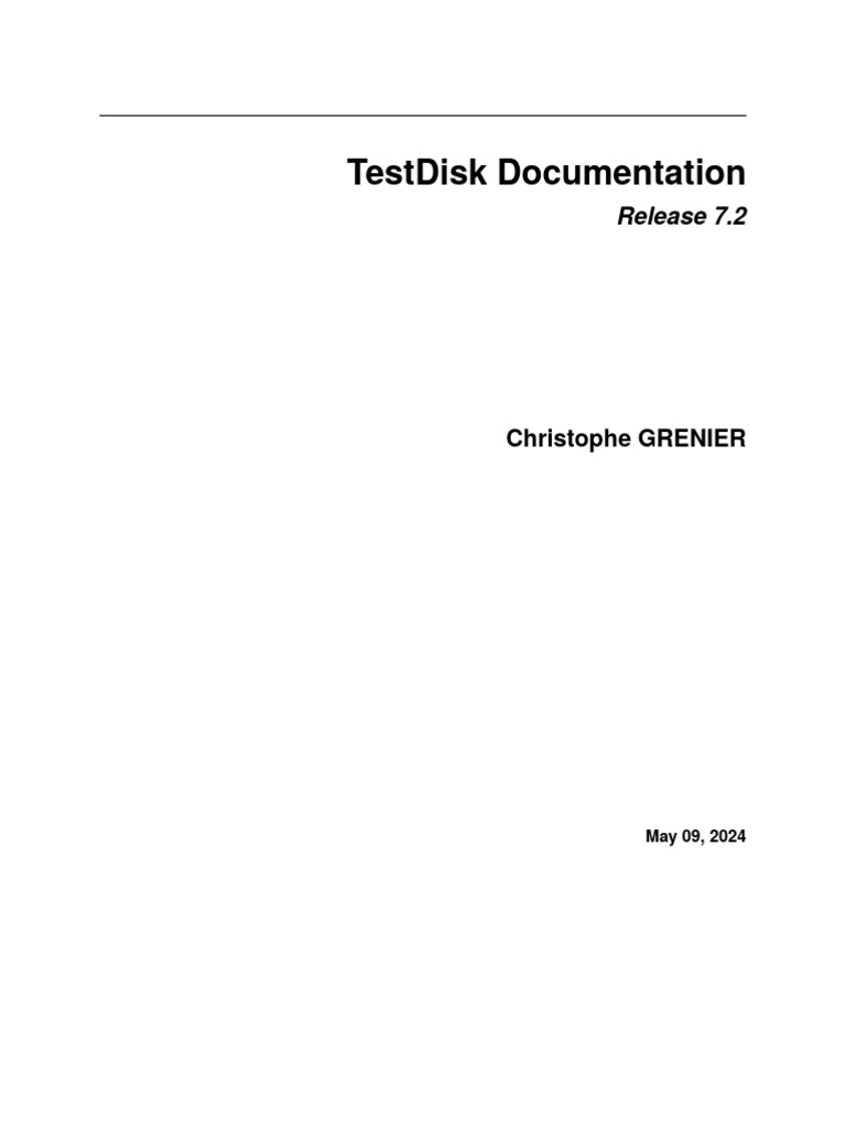 Test Disk | PDF | File System | Operating System