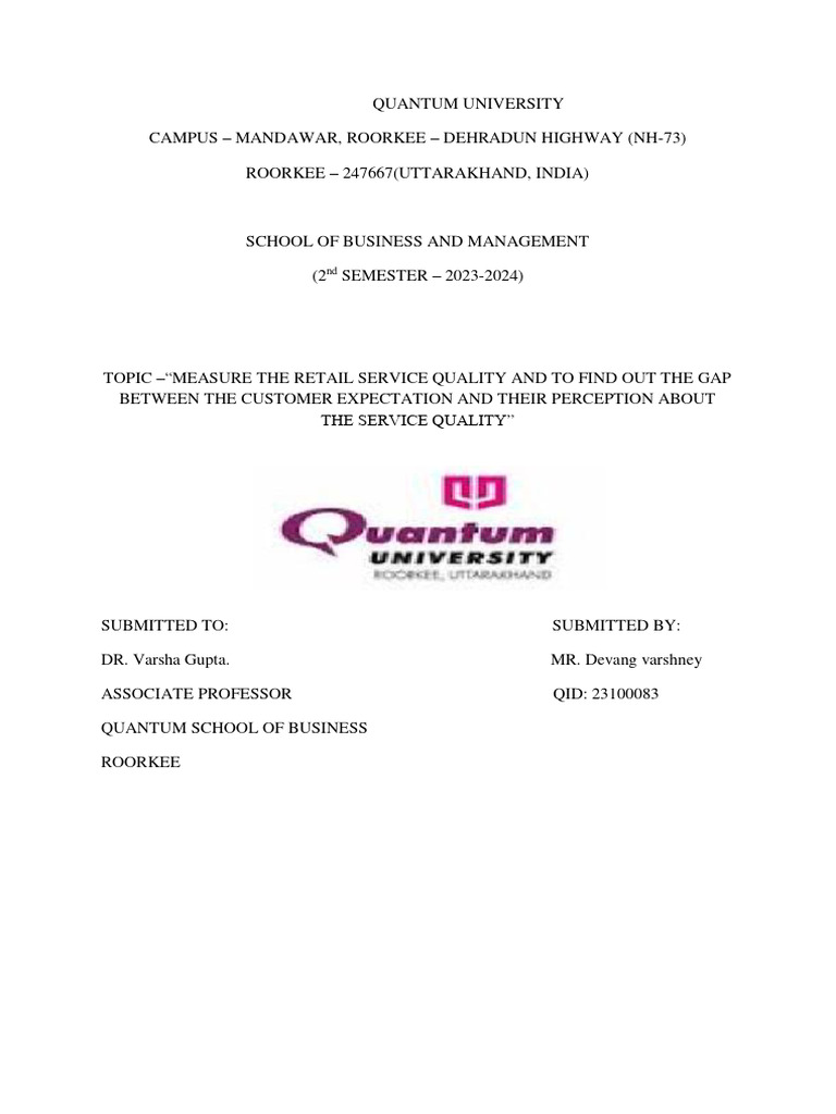 RESEARCH Devang Varshney | PDF | Business Economics | Business