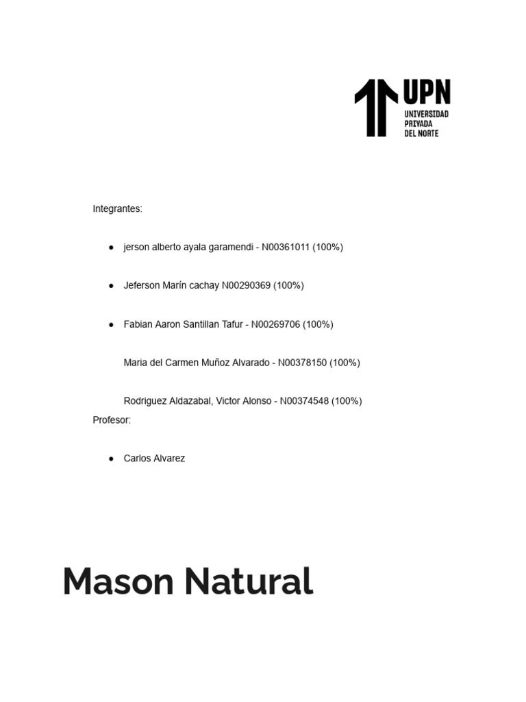 Mason Natural | PDF | Al por menor | Comercio electrónico