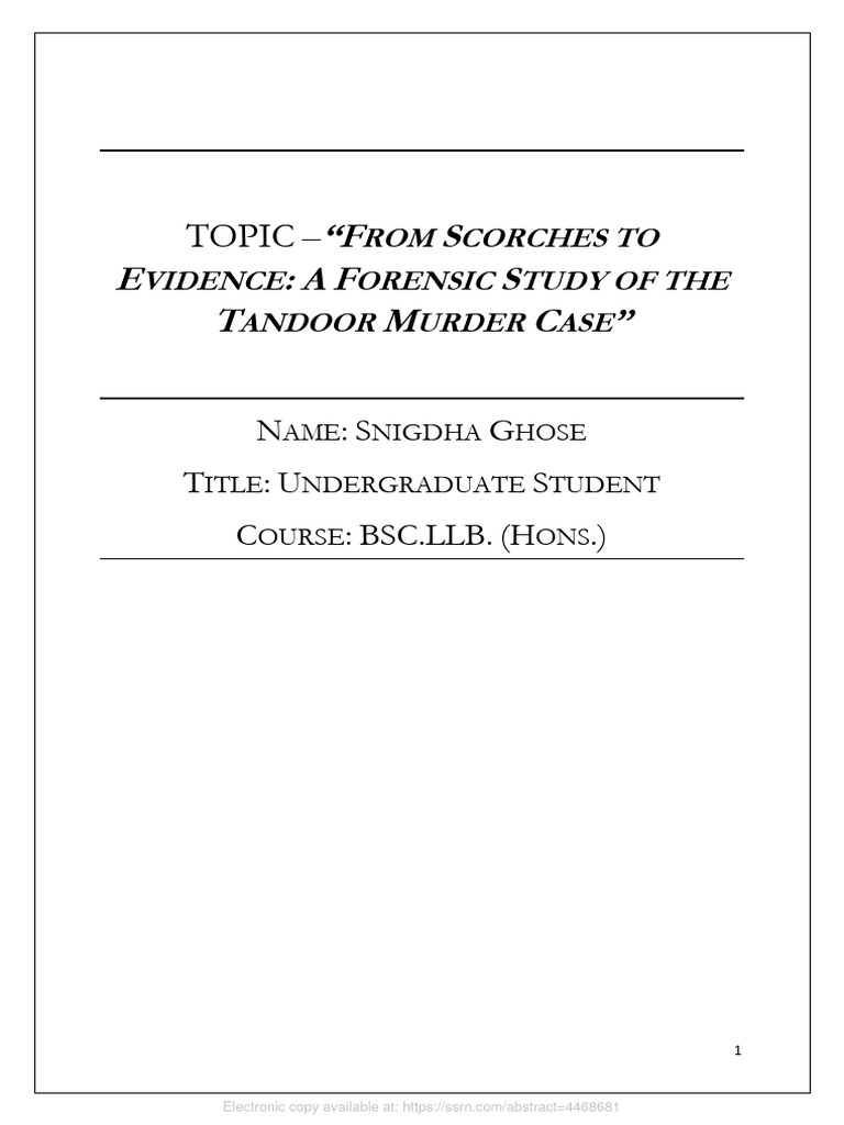 forensic case study | PDF | Forensic Science | Autopsy