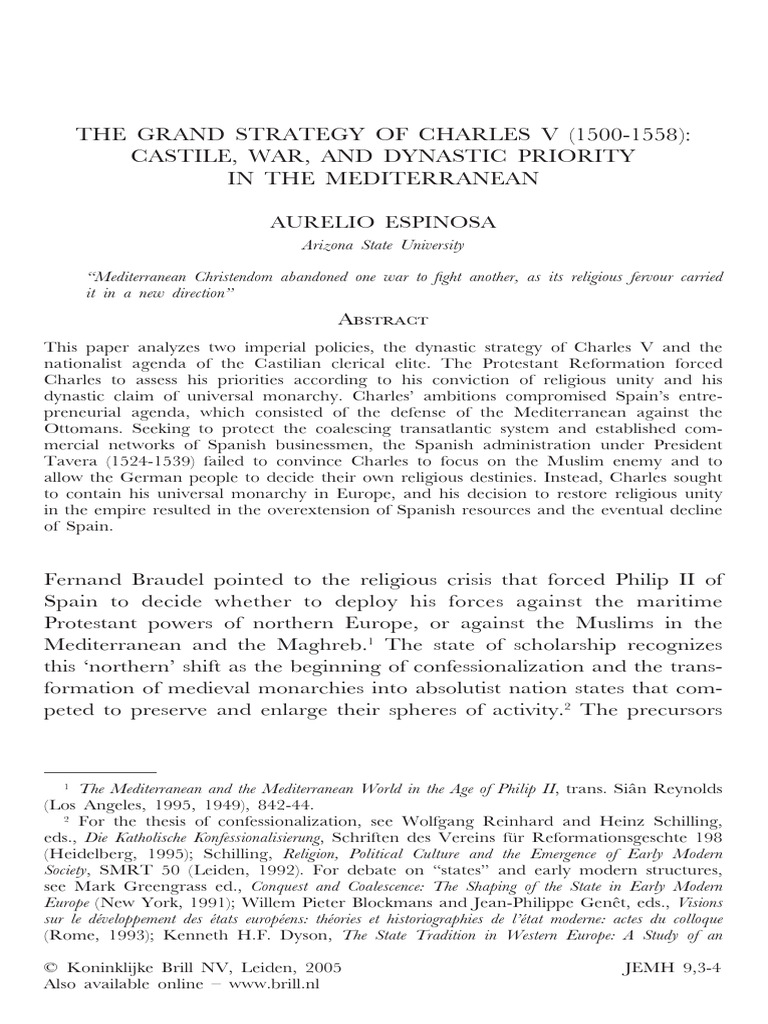 The Grand Strategy of Charles V 1500 155 | PDF | Spain | Holy Roman Empire