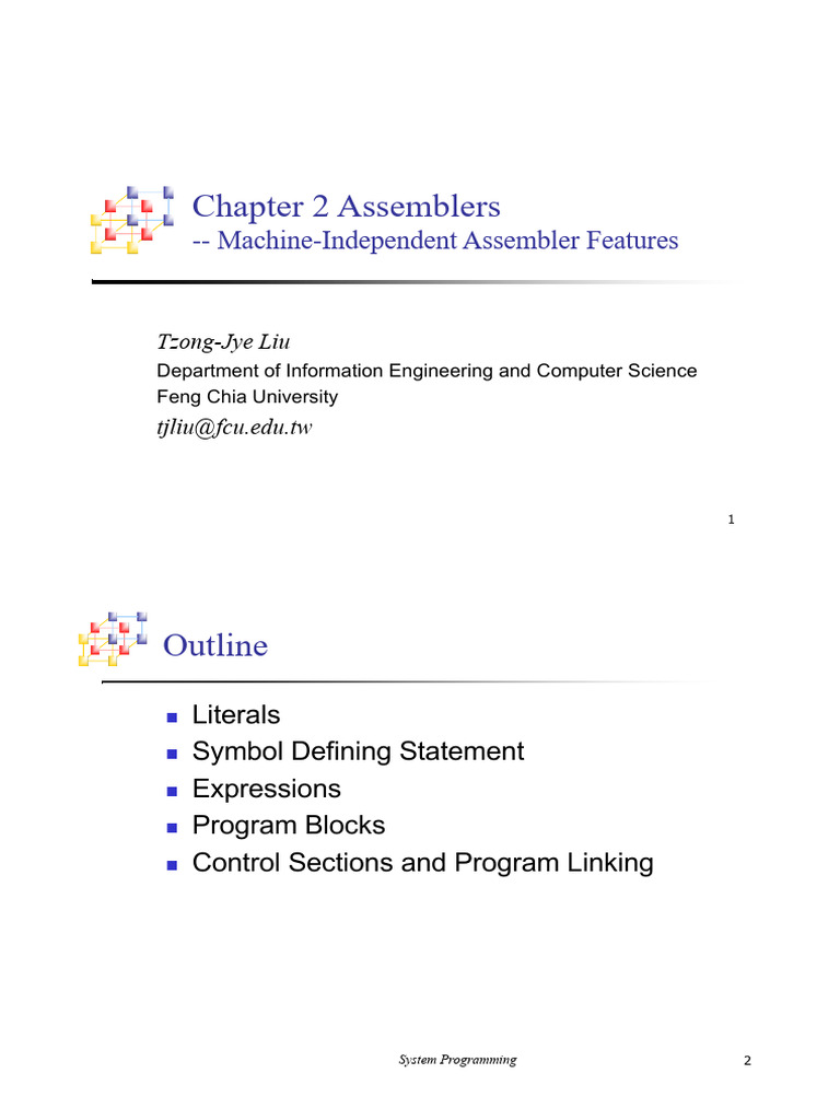 SP2.3 Assembler-Machine-Independent Assembler Features | PDF | Assembly ...
