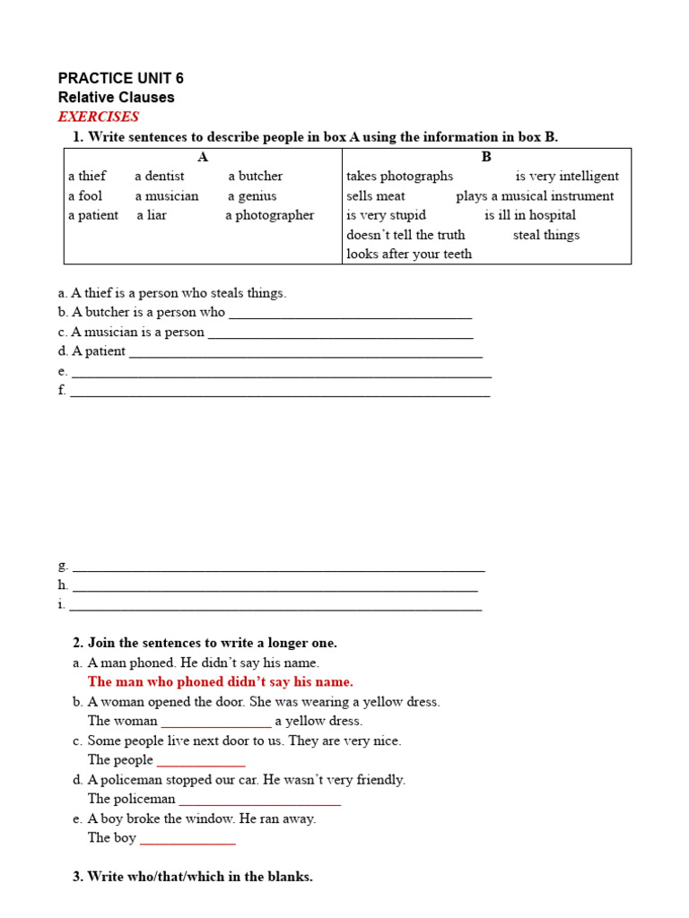 Practice Unit 6 | PDF