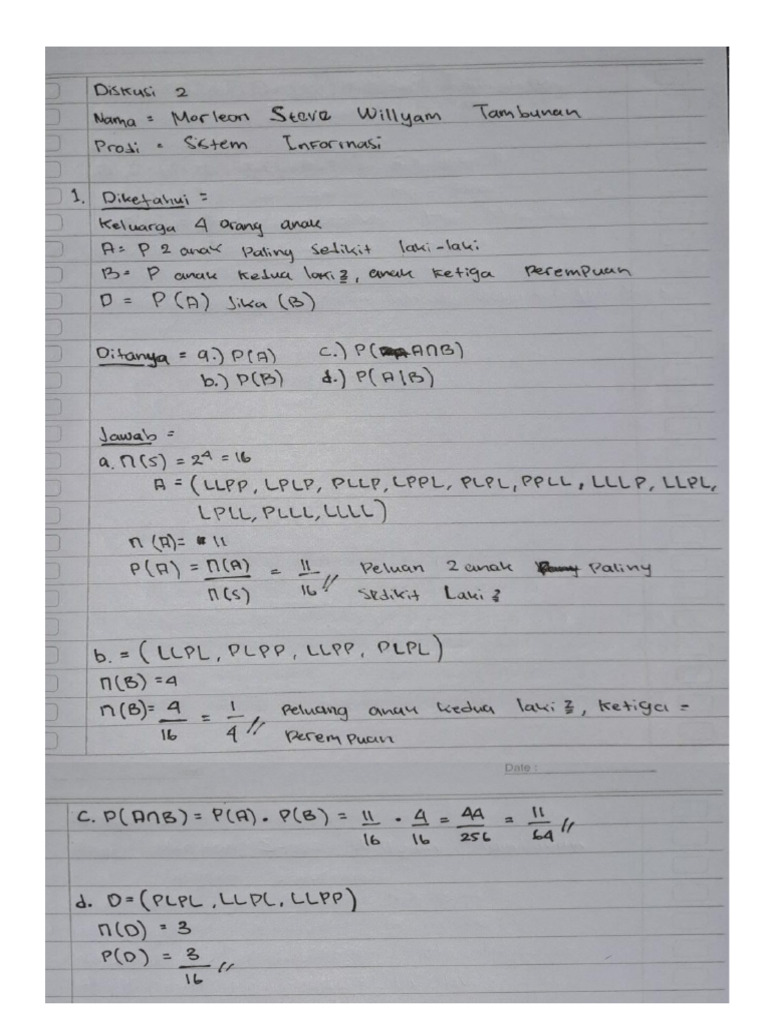 Diskusi 2 Metode Statistika | PDF