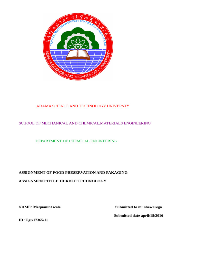 mequanint | PDF | Food Preservation | Food Industry