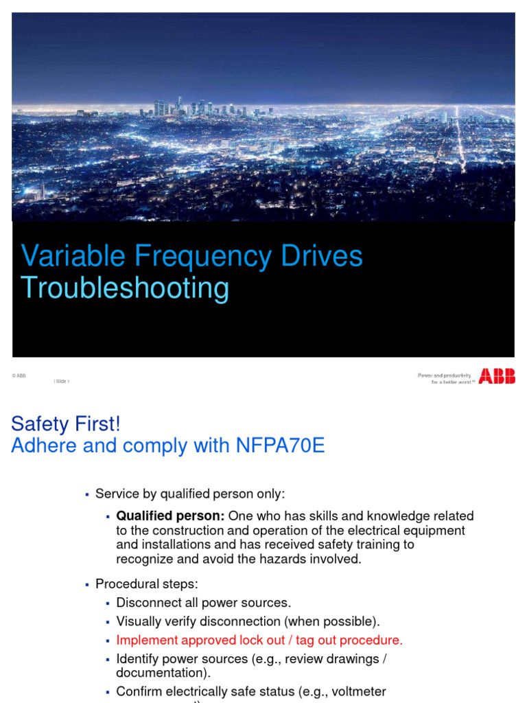 Basic VFDTroubleshooting | PDF | Physical Quantities | Electronic Engineering