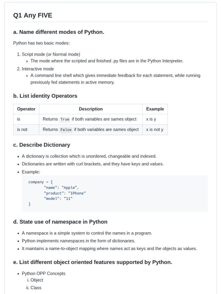 Python Solved Sample Paper | PDF | String (Computer Science) | Class (Computer Programming)