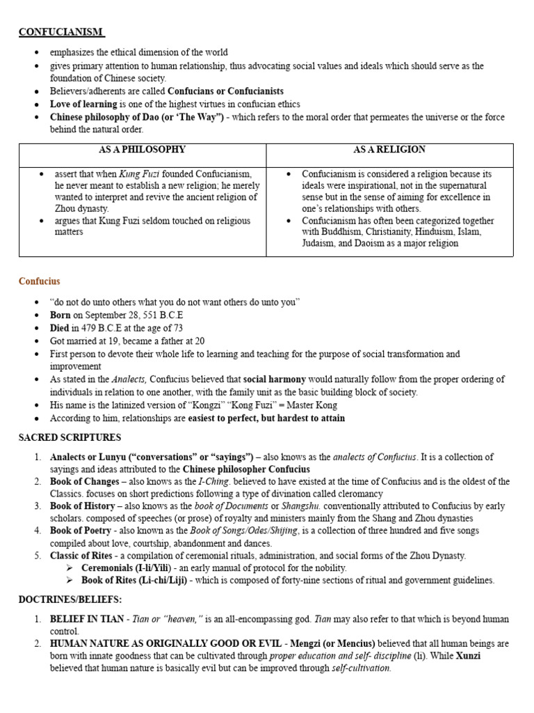 Confucianism, Daoism, Shintoism | PDF | Confucianism | Confucius