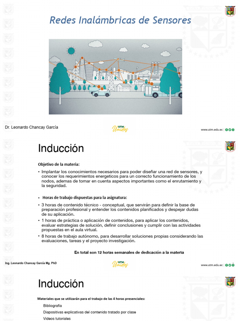Presentacion Unidad 1 | PDF | Red inalámbrica de sensores | Yo Pv6