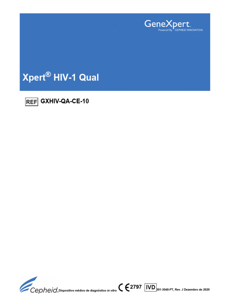 Xpert HIV-1 Qual Assay PORTUGUESE Package Insert 301-3048-PT, Rev. J ...