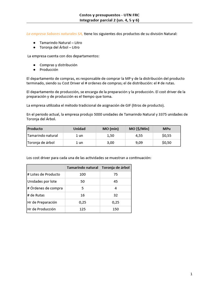 Integrador 1 (2do Parcial) | PDF | Presupuesto Integrador 1 (2do Parcial) | PDF | Presupuesto