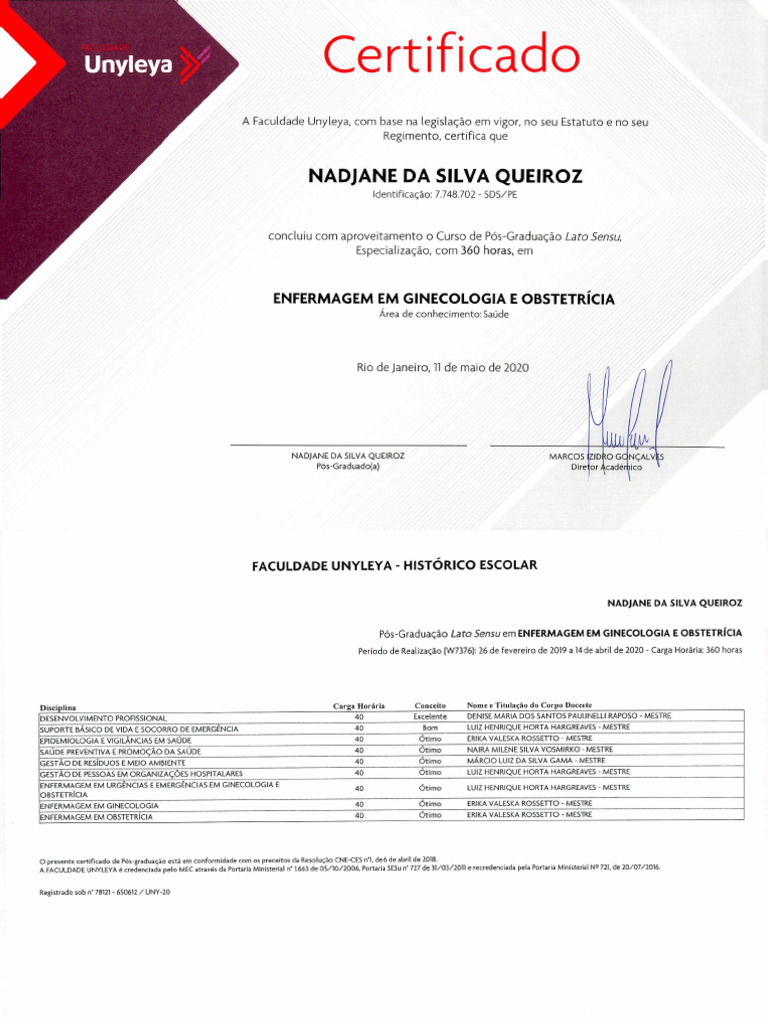 Certificado Original Pós | PDF