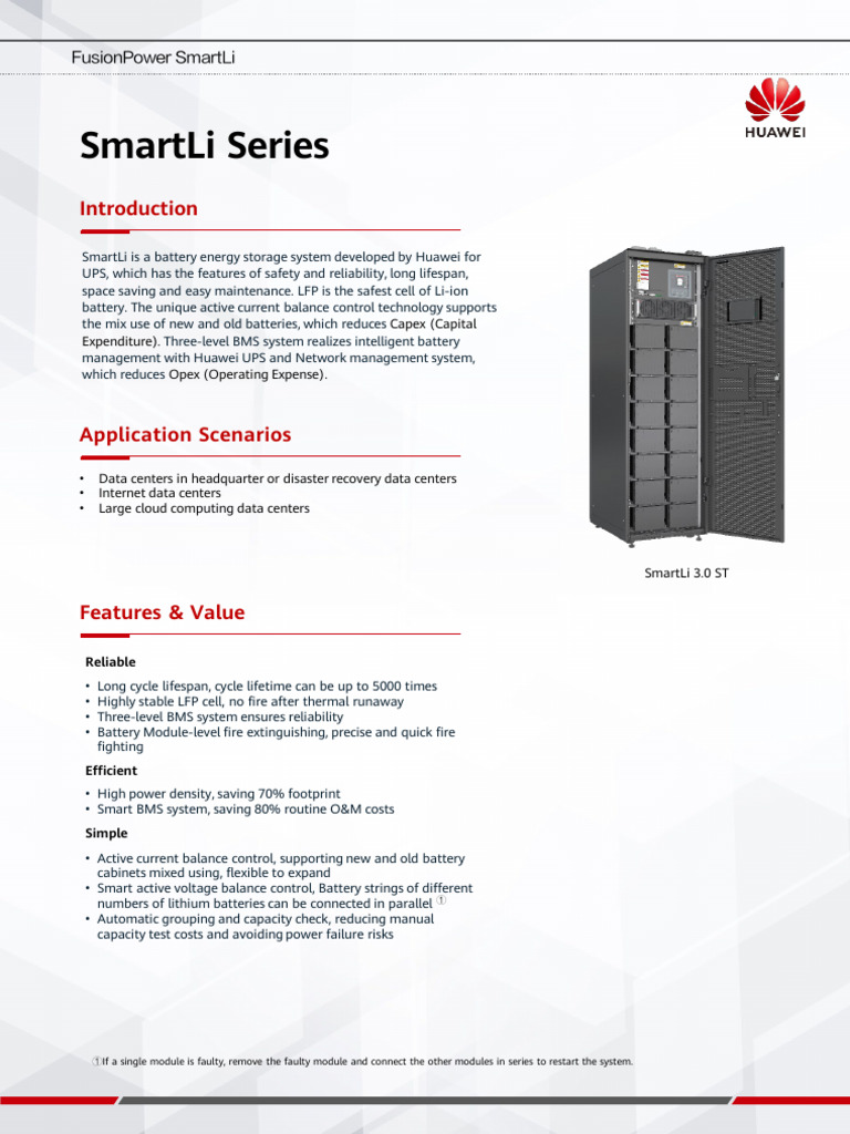 Smartli Series | PDF | Lithium Ion Battery | Data Center