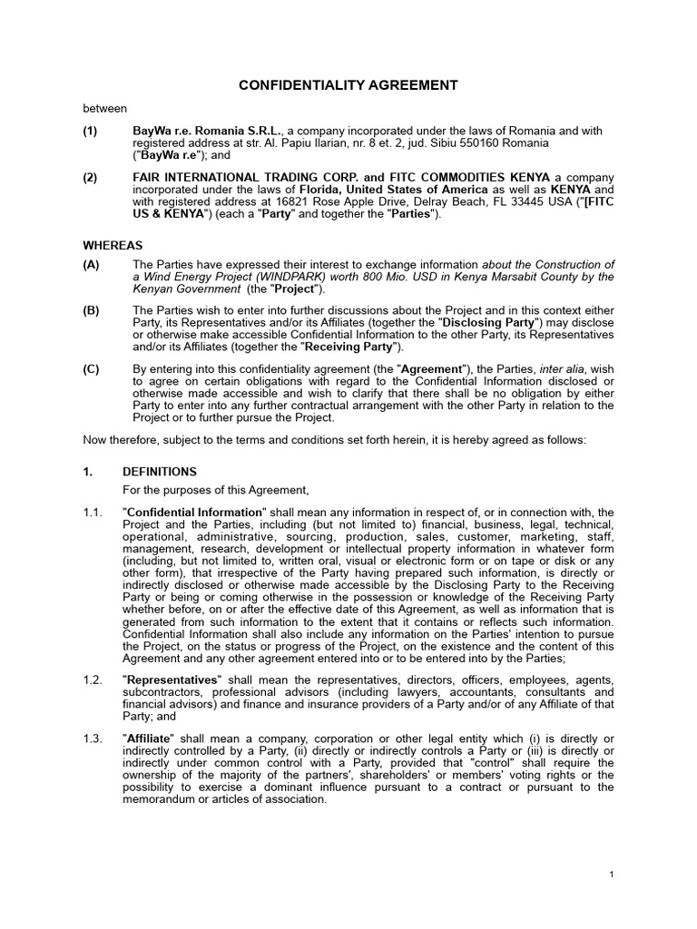 Nda General English | PDF | Confidentiality | Legal Liability