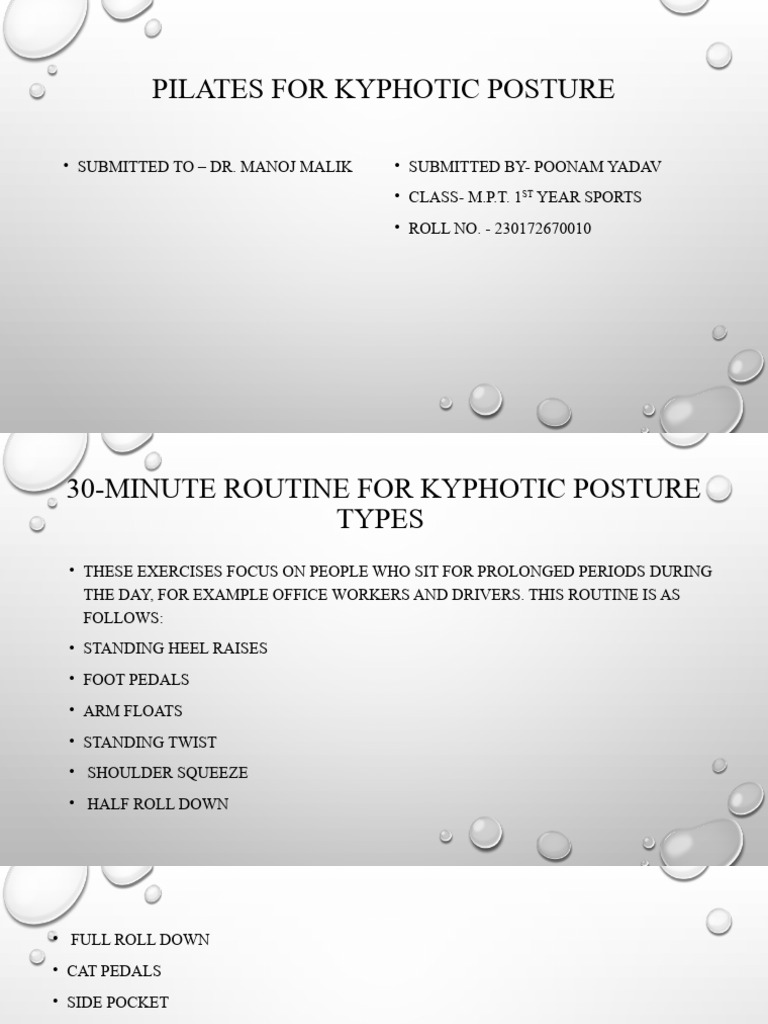 30-Minute Routine For Kyphotic Posture Types | Download Free PDF ...