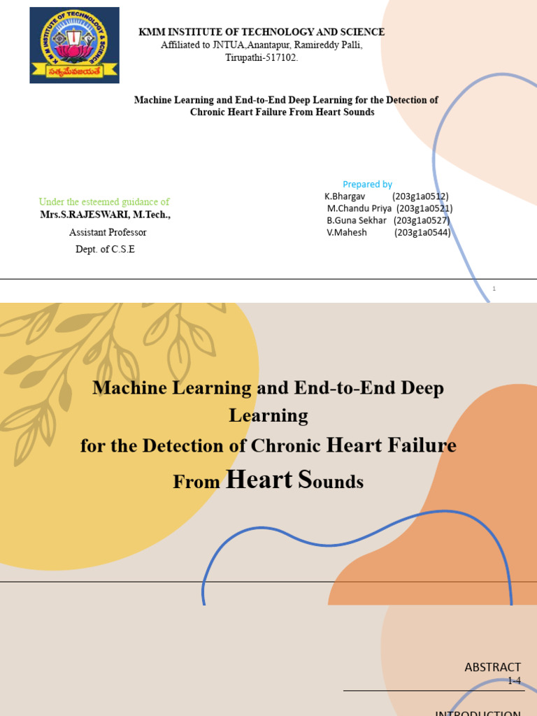 Machine Learning and End-To-End Deep Learning | PDF | Heart Failure | Clinical Medicine