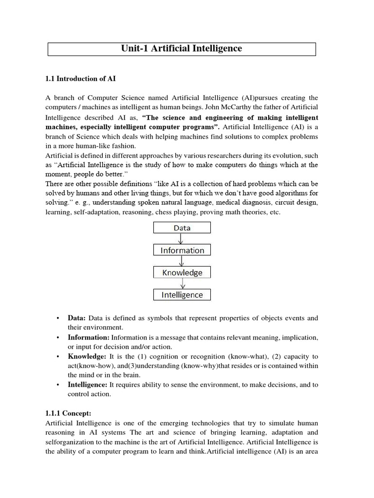 Foundations of Artificial Intelligence | PDF | Artificial Intelligence ...