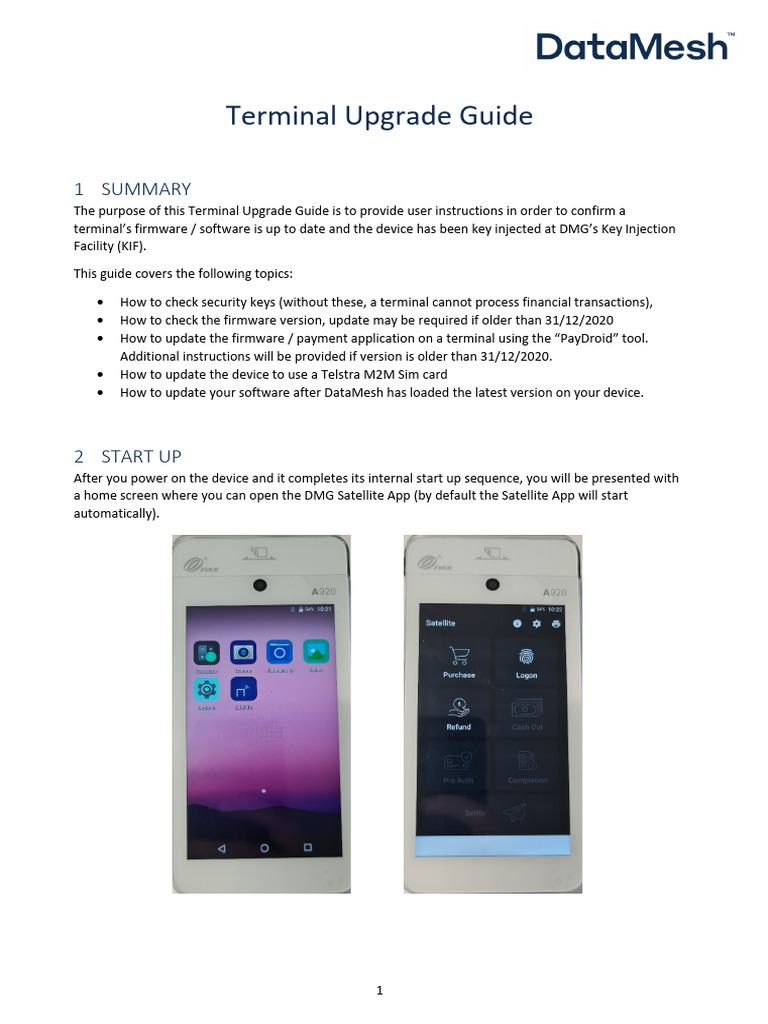Pax-A920-Update-Instructions | PDF | Icon (Computing) | Computer File