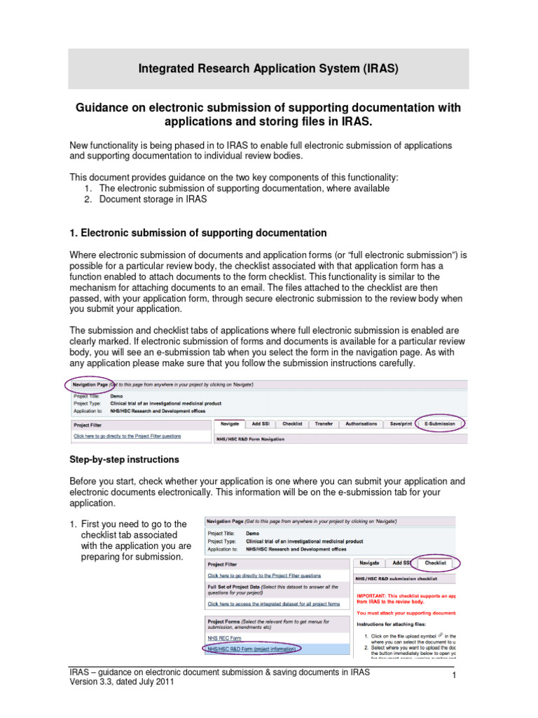 IRAS Guidance For Documents - July11 | PDF | Computer File | Computer ...