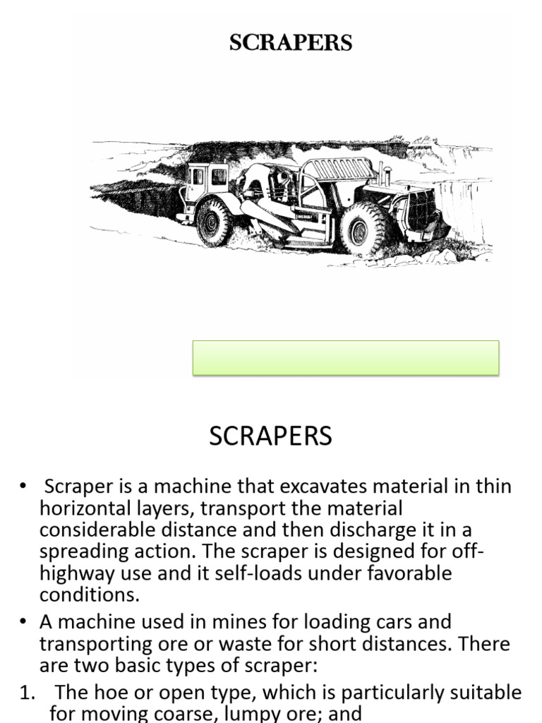 Ppt Scrapers | PDF | Tractor