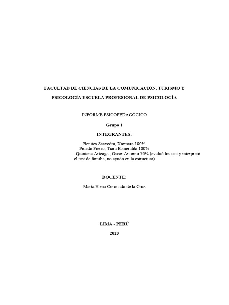 Informe Final | PDF | Cerebro | Neurociencia