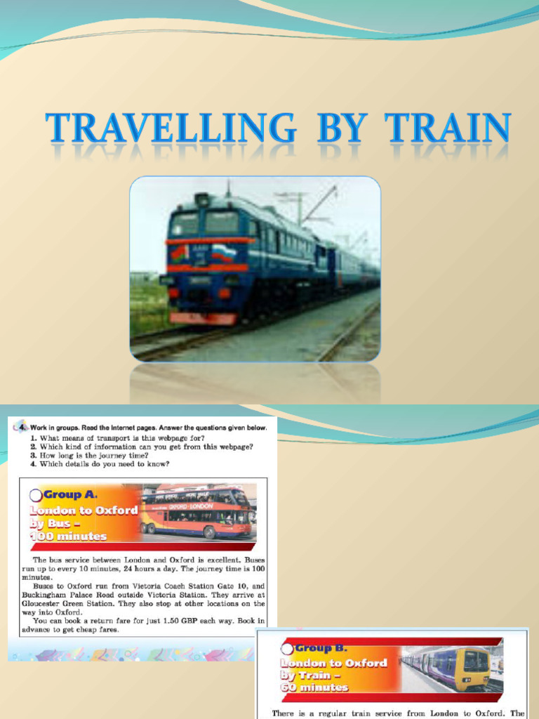 Travelling by train | PDF