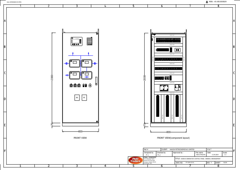 Front View FRONT VIEW (Component Layout) : AGC-150 AGC-150 | PDF