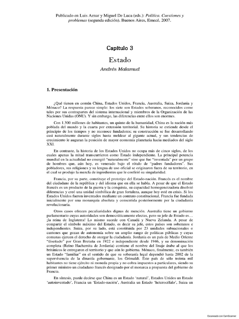 Estado (Aznar y de Luca) 2 | PDF