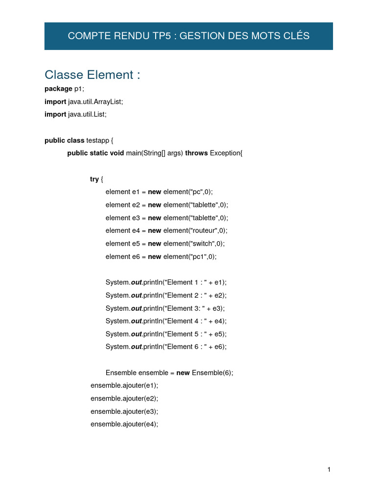 Compte Rendu TP5 | PDF | Computer Programming | Software Engineering