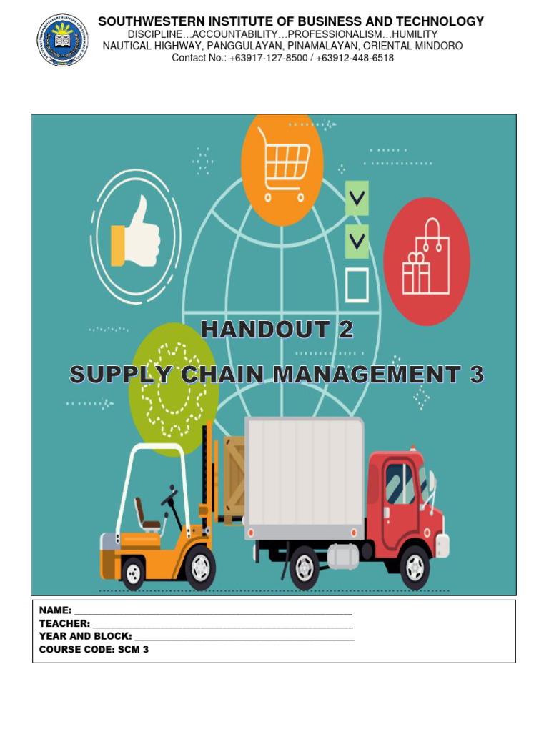 SCM 3 Handout Midterm | PDF | Inventory | Warehouse SCM 3 Handout Midterm | PDF | Inventory | Warehouse