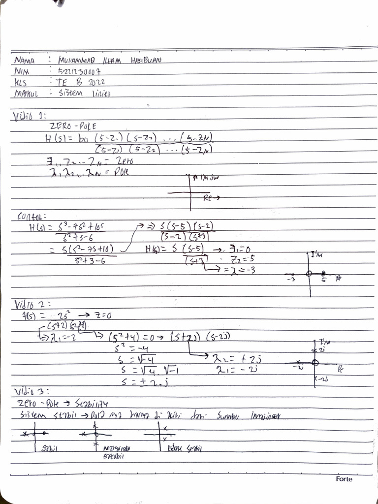 23 Mei Sist Linier M Ilham HSB | PDF