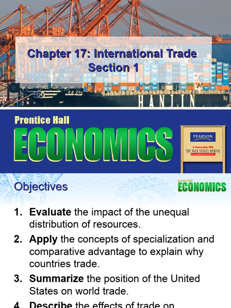 Econ Online Lecture Notes CH 17 S 1 | PDF | Comparative Advantage | Exports