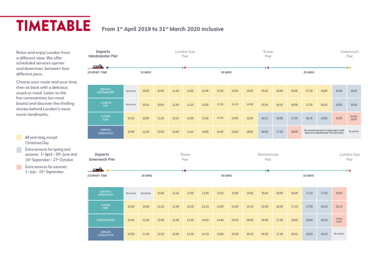2019 2020 Timetable | PDF