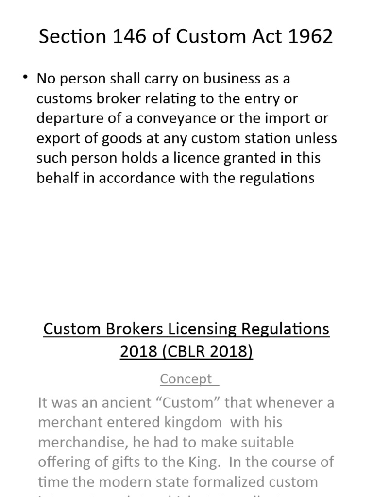 Cblr.2023.Section 146.Cblr | PDF | License | Customs