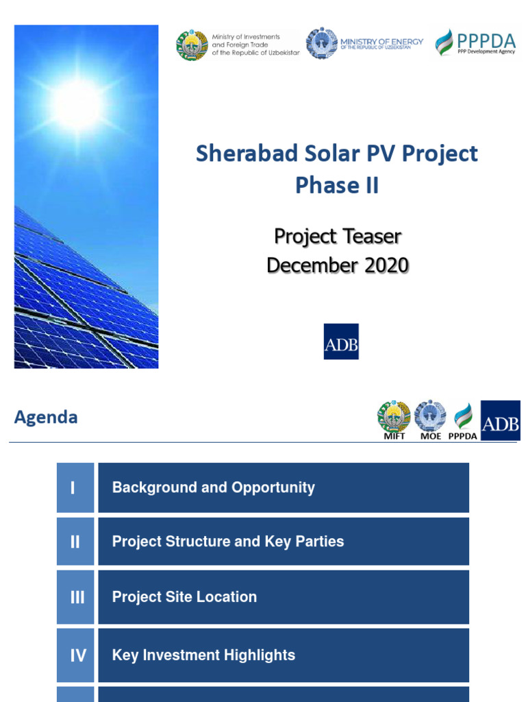 Sherabad Solar PV Project | Download Free PDF | Solar Power | Public ...
