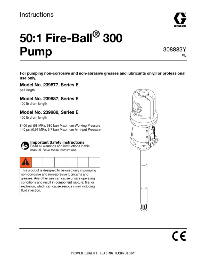 Graco Grease Pump 308883EN-Y | PDF | Pump | Valve