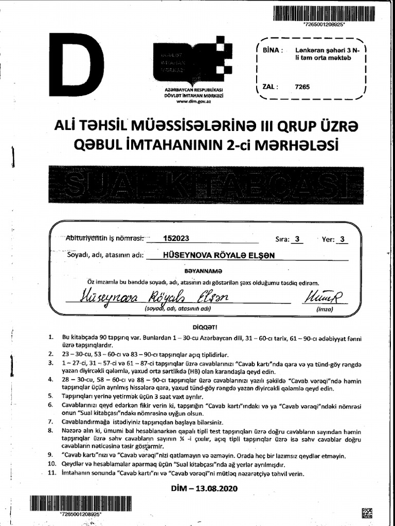 DİM-3-Qrup-13-08-2020 | PDF