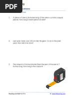 Grade 1 Measuring Length Non Standard Units B | PDF