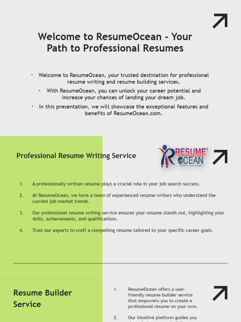 Welcome To ResumeOcean - Your Path To Professional | PDF | Résumé ...