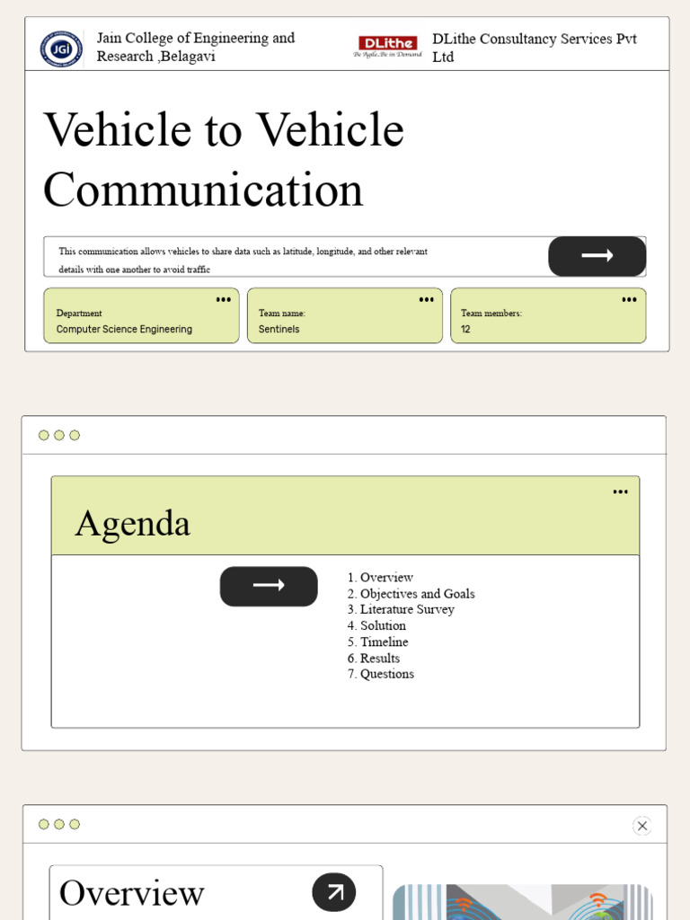 Project Phase One Presentation | PDF | Communication | Traffic